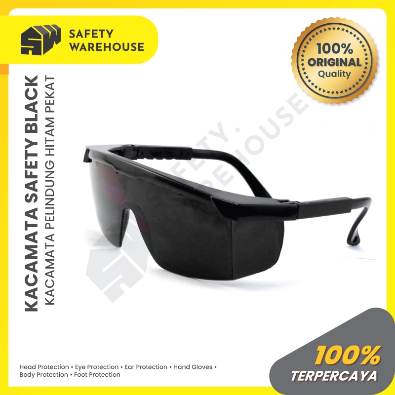 Jual Kacamata Safety Las Gurinda / Gerinda Hitam Smoke Legion | Shopee Indonesia