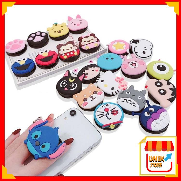 Jual UNIK - 469 Pop Socket HP 3D Karakter Cartoon / Pop Socket 3D / Pop ...