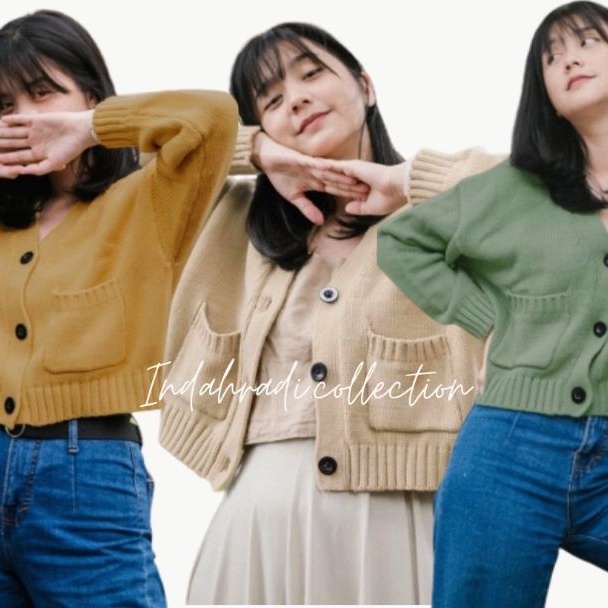 Jual ZARA KNIT CROP OUTERWEAR TEBAL CARDIGAN RAJUT WANITA OVERSIZE ...