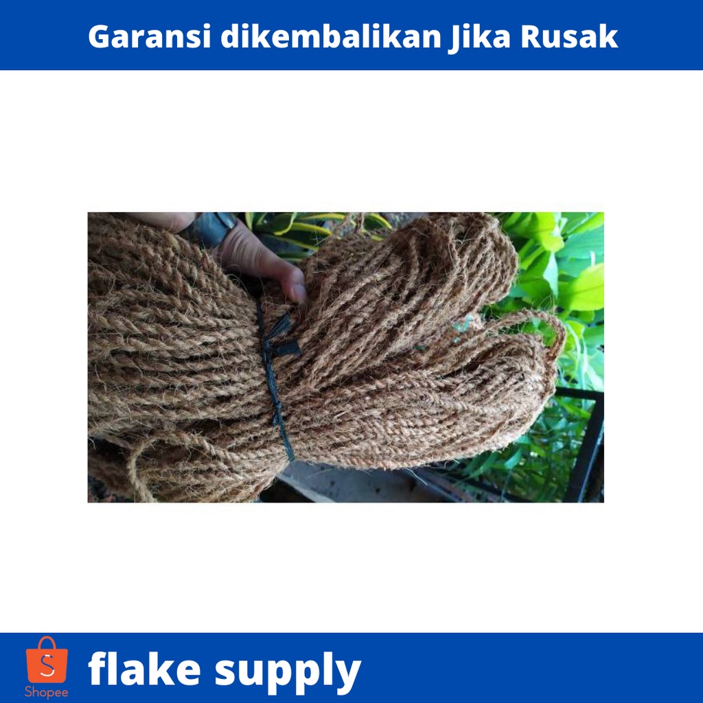 Jual Tali tambang ijuk serabut kelapa / coir rope / tali tambang sabut ...