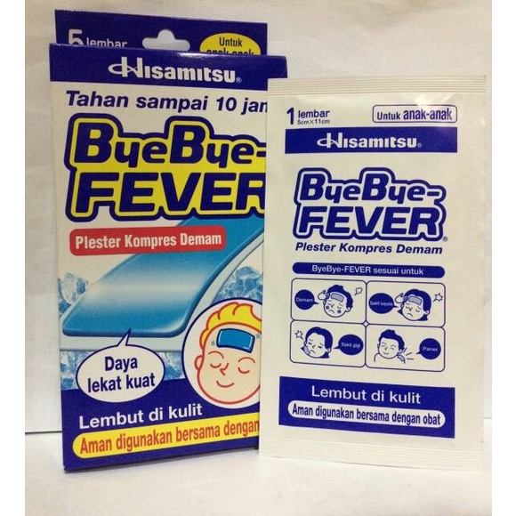 Jual Bye Bye Fever / Kool Fever Plester Kompres Demam / byebye Panas ...