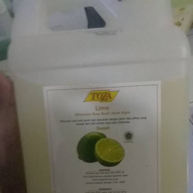 Jual Toza Juice Buah Lime UN - Sweet 5 Liter / Galon | Shopee Indonesia