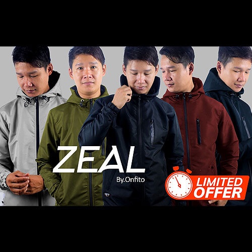 Jual Jaket ZEAL Onfito Ori Size S M L XL-Windbreaker Jacket-Jaket ...