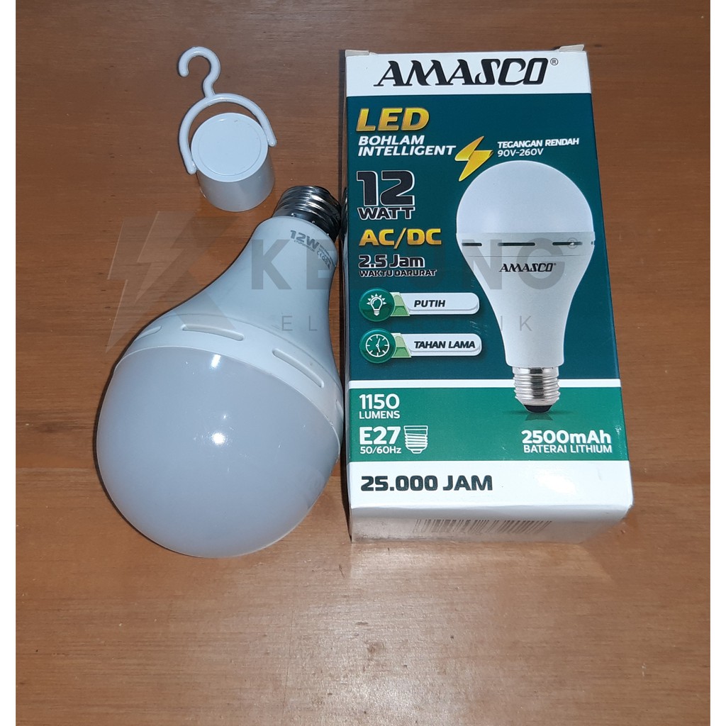 Jual Lampu Magic/Otomatis Amasco 12W (Saat Padam Otomatis Nyala ...