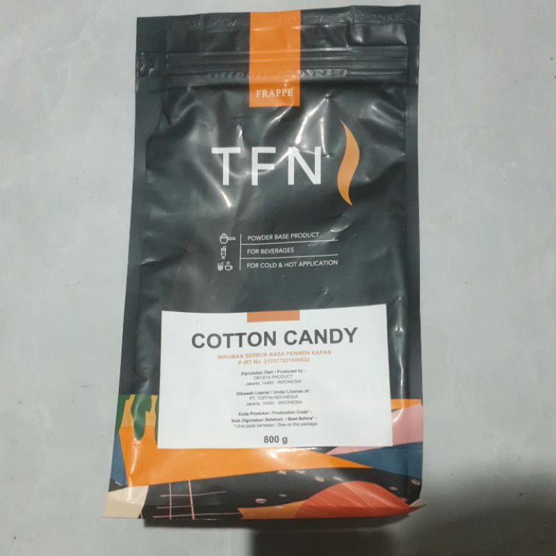 Jual Toffin Frappe Cotton Candy 800gr/Bubuk Minuman Cotton Candy Toffin ...