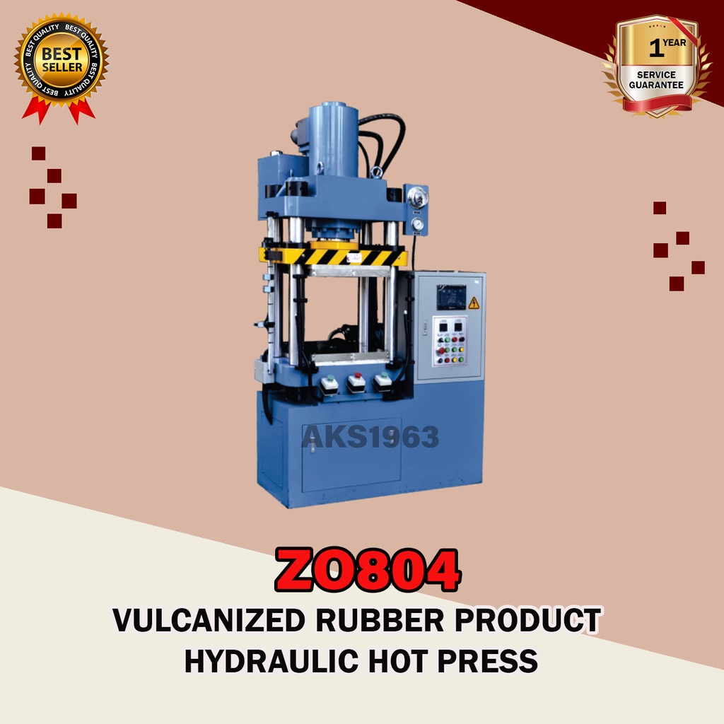 Jual Mesin Hidrolik Pres 80Ton Vulcanized Rubber Hydraulic Press ZO804 ...