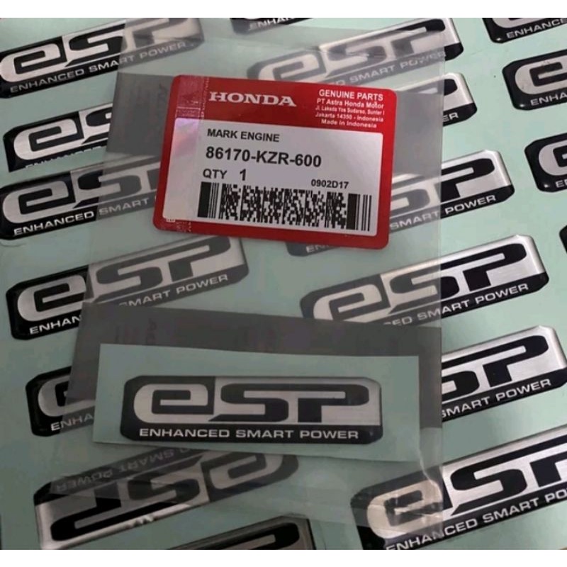 Jual EMBLEM Stiker Logo Timbul 3D Honda ESP Beat Street K1A-ESP-Genio ...