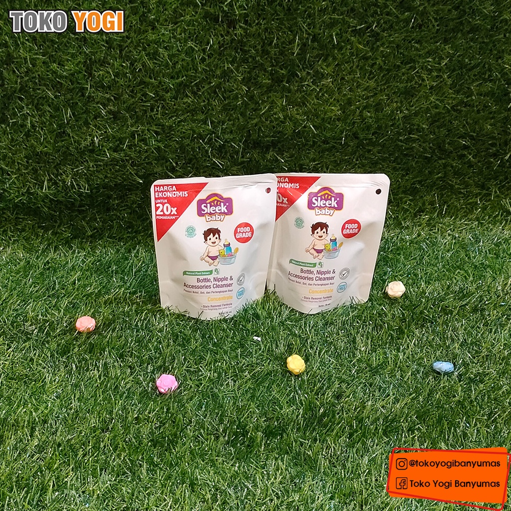 Jual SLEEK BOTTLE NIPPLE CLEANSER 70 ML REFILL || SABUN CUCI BOTOL DOT ...