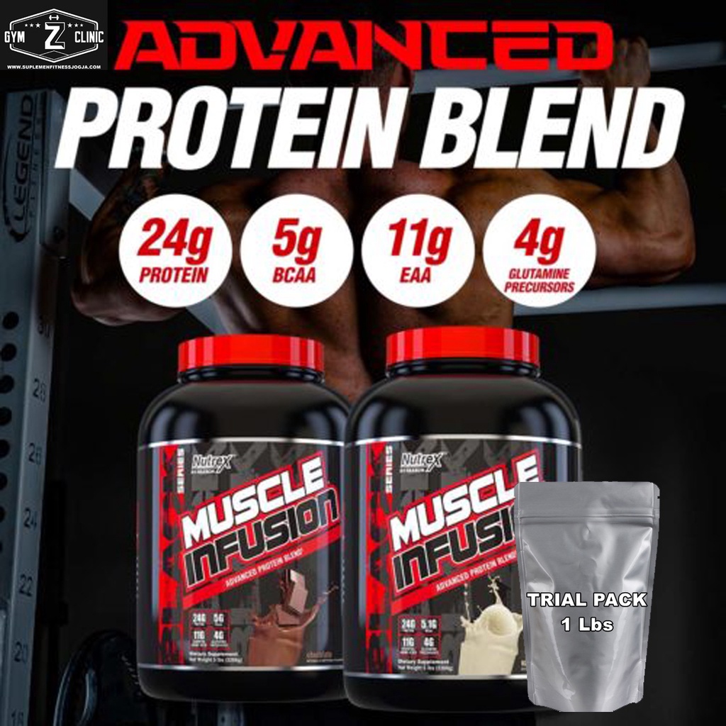 Jual Muscle Infusion Nutrex 1 Lb Time Release Whey Protein Trial Pack ...