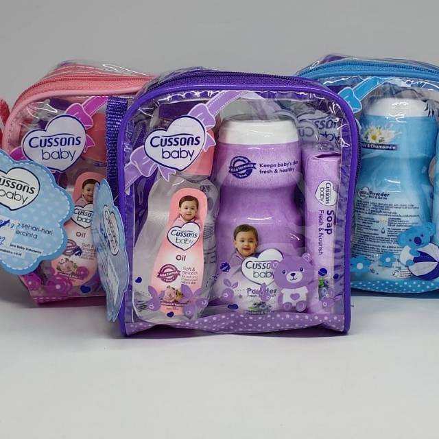 Jual Cussons Baby Mini Bag, Gift Set Bayi, Kado Bayi, Set Bedak Bayi ...