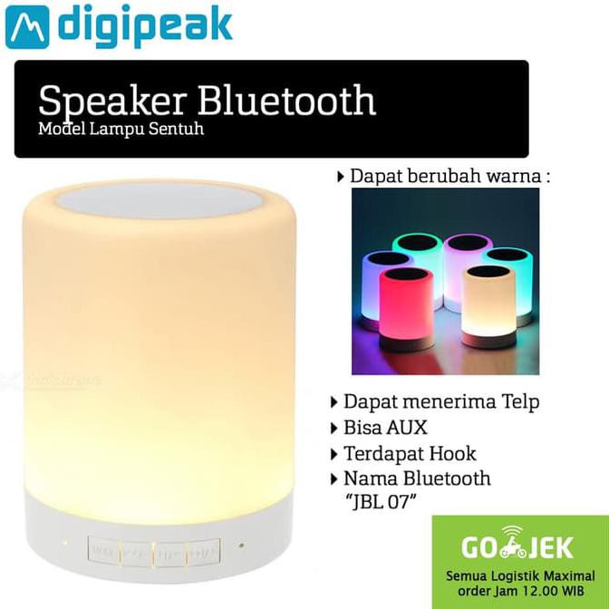 Jual SMART TOUCH LAMP BLUETOOTH SPEAKER LAMPU SENTUH GO-ON ORIGINAL ...