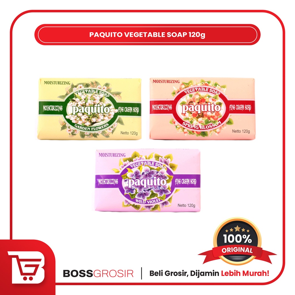 Jual SABUN PAQUITO VEGETABLE SOAP 120g | Shopee Indonesia