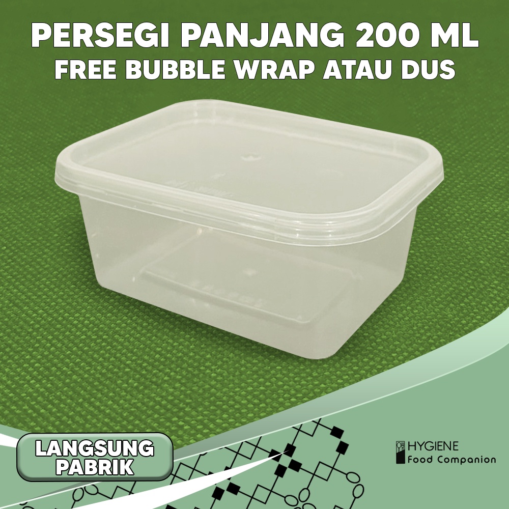 Jual Thinwall 200 Ml Kotak Makan Plastik Food Container Shopee