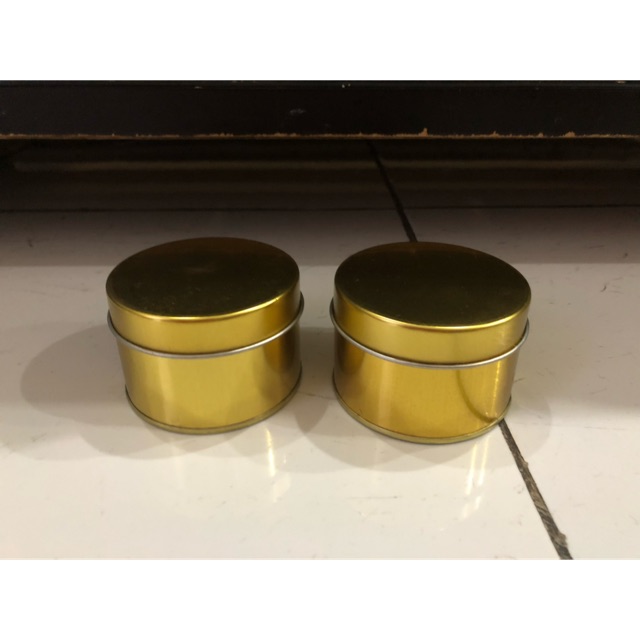 Jual Kaleng bulat gold dan silver uk 7.5x5 | Shopee Indonesia