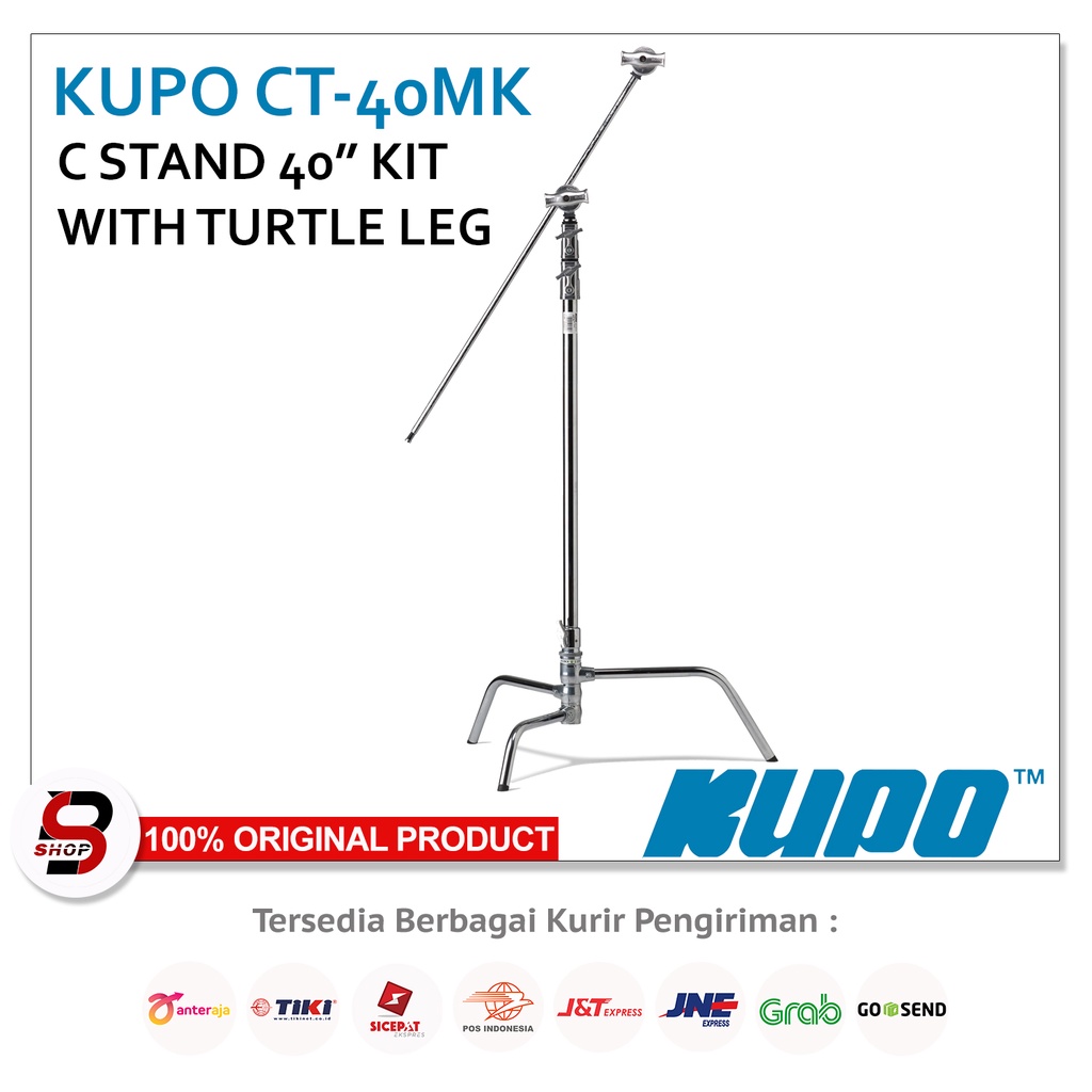 Jual KUPO CT-40MK - C STAND 40" KITS with TURTLE BASE (SILVER) | Shopee Indonesia