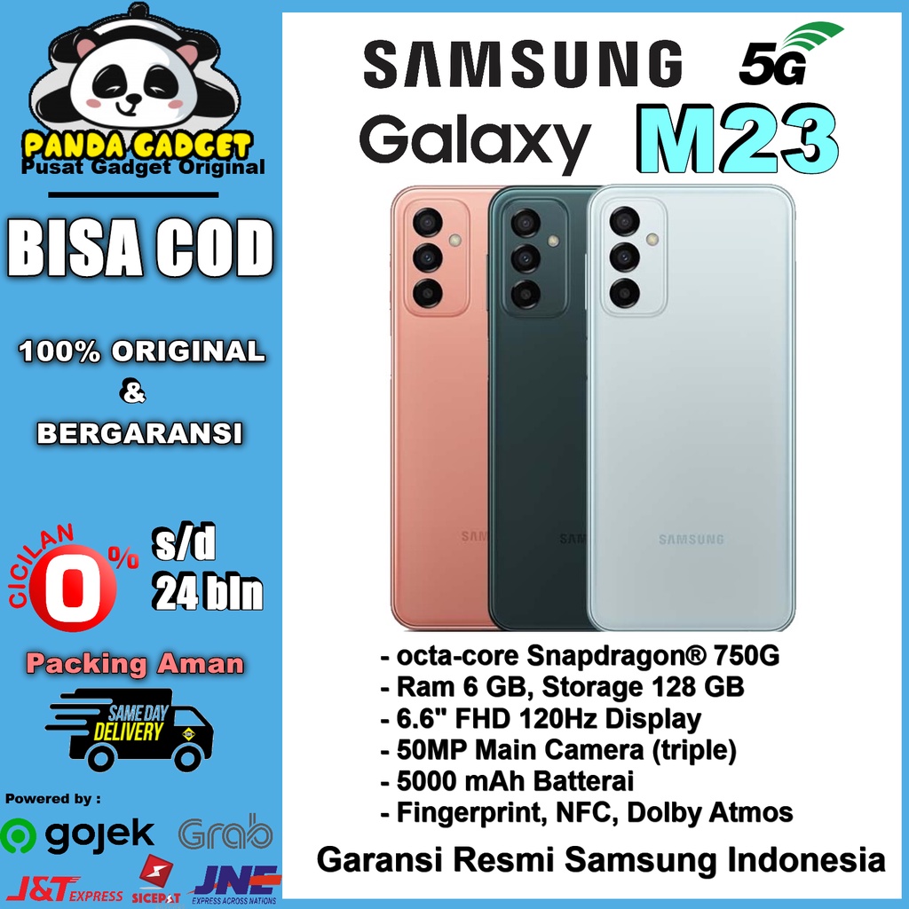 Jual Samsung Galaxy M23 5G NFC Garannsi Resmi SEIN 6 /128 GB 6/128GB Blue Green Orange | Shopee ...