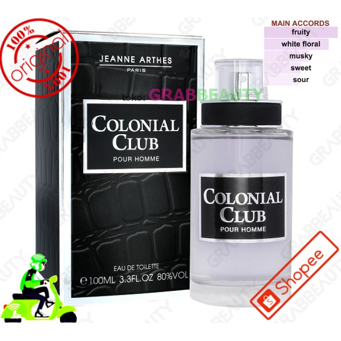 Jual Parfum Original Jeanne Arthes Colonial Club for men EDT 100 ml | Shopee Indonesia