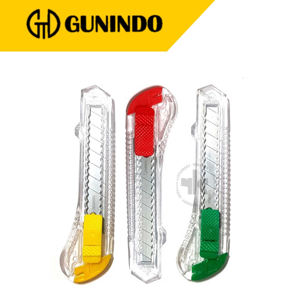 Jual Gunindo Cutter Besar A-18 (18mm) Transparant | Shopee Indonesia