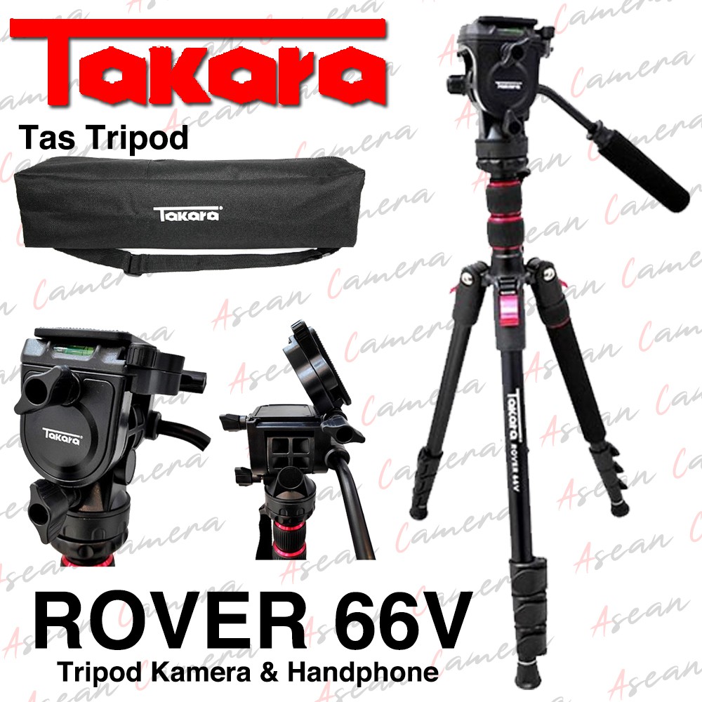 Jual Tripod Takara Rover 66V 66 Travel Monopod Kamera DSLR Mirrorless ...