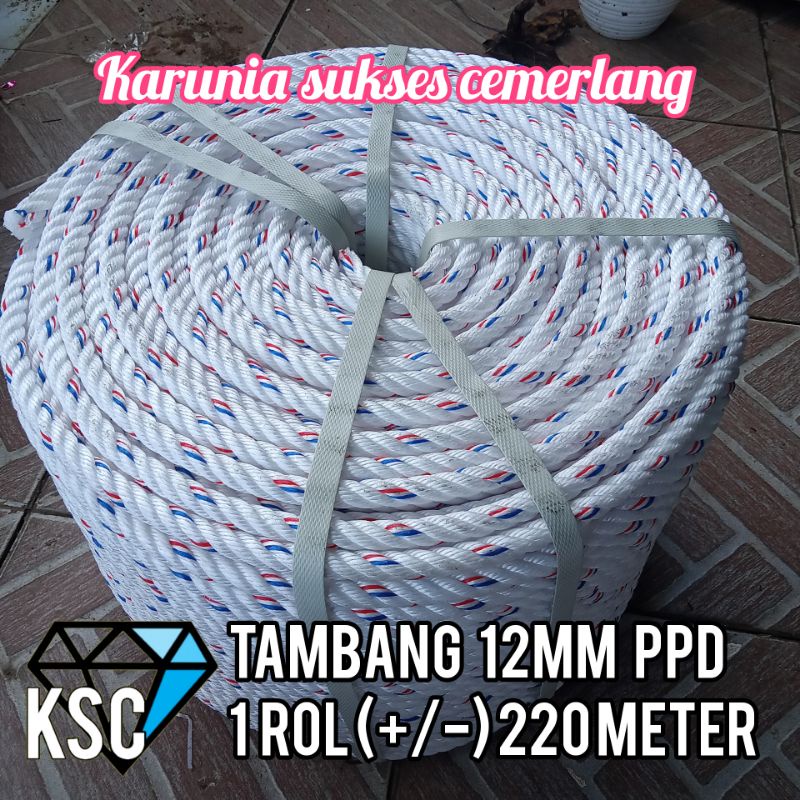 Jual TAMBANG 12MM PPD / TALI 12MM / TAMPAR 12MM / TAMBANG KAPAL ...