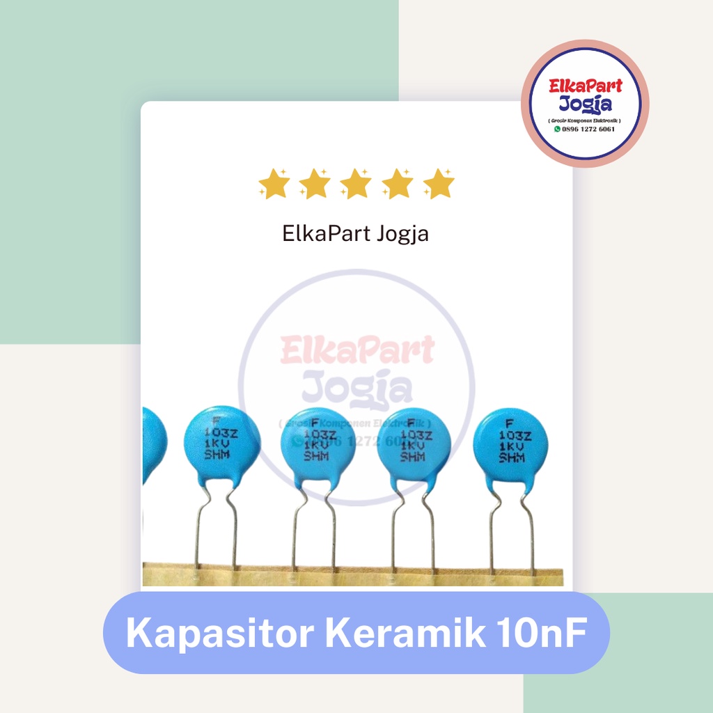 Jual Ceramic Disc Capacitor 103 10nF 103K 1KV Kapasitor keramik ...