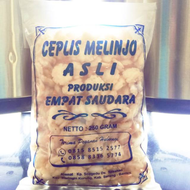 Jual CEPLIS/KECEPREK MELINJO RASA GURIH 250GR,CEMILAN ENAK TEMAN SANTAI ...