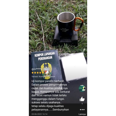 Jual Kompor Paravin Parafin Bahan Bakar Padat Lapangan Original Jatah ...