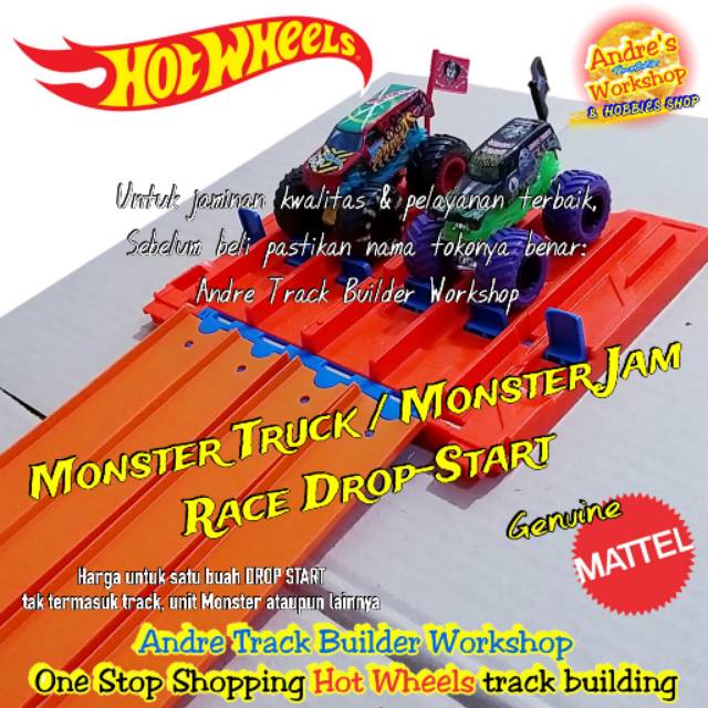Jual Hotwheels track Monster Truck Race Drop Start ori Mattel Hot ...