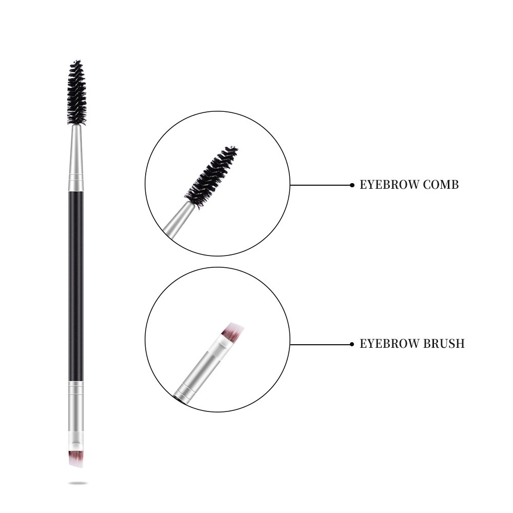 Jual SANIYE Double headed eyebrow brush Kuas alis Kuas rias berkepala ...