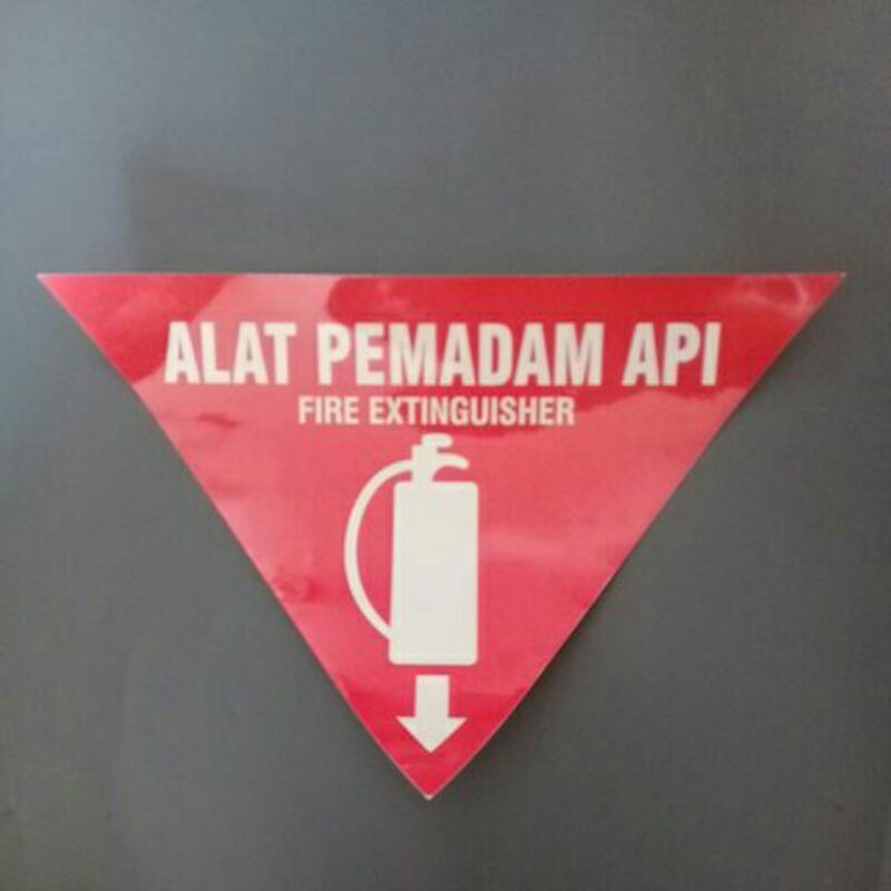Jual Stiker Segitiga Petunjuk Alat Pemadam Api Ringan (APAR) | Shopee ...