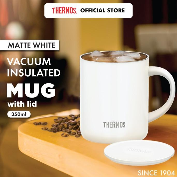 Jual Thermos Vacuum Insulated Mug - White 350ml (JDG-350C-WH) | Shopee Indonesia