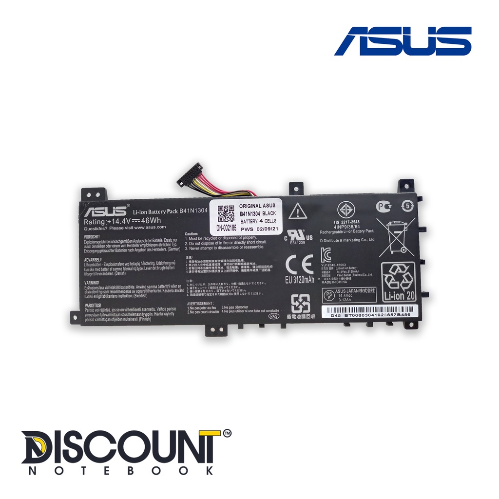 Jual Original Battery Baterai Laptop Asus VivoBook A451 V451 (B41N1304) (4 Cell) | Shopee Indonesia
