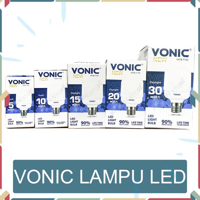 Jual MICTON VONIC Lampu LED Bulb Kapsul Putih Daylight 5 10 15 20 30 Watt | Shopee Indonesia