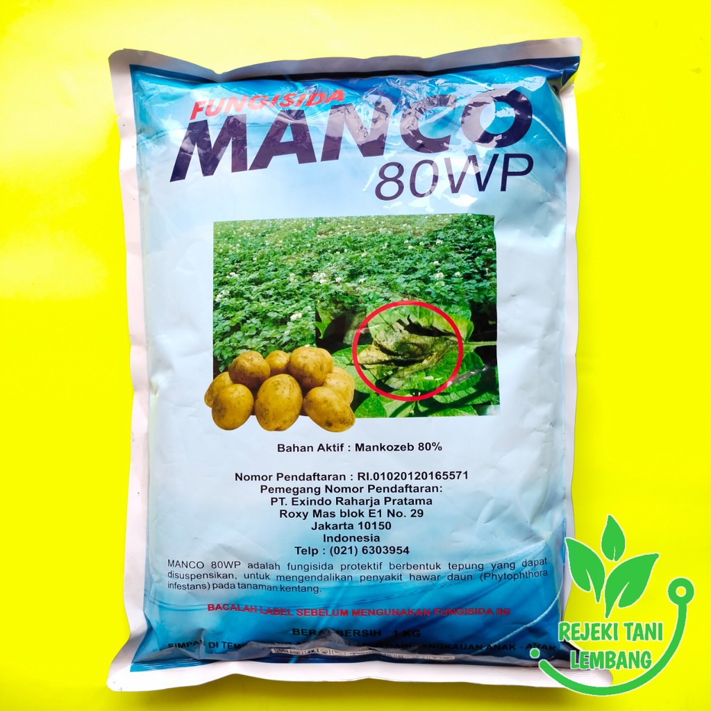 Jual FUNGISIDA MANCO 80 WP 1 KG PENGENDALI PENYAKIT HAWAR DAUN ...