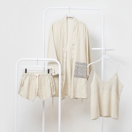 Jual Ruang Tidur Linen Sleepwear (Ecru) | Shopee Indonesia