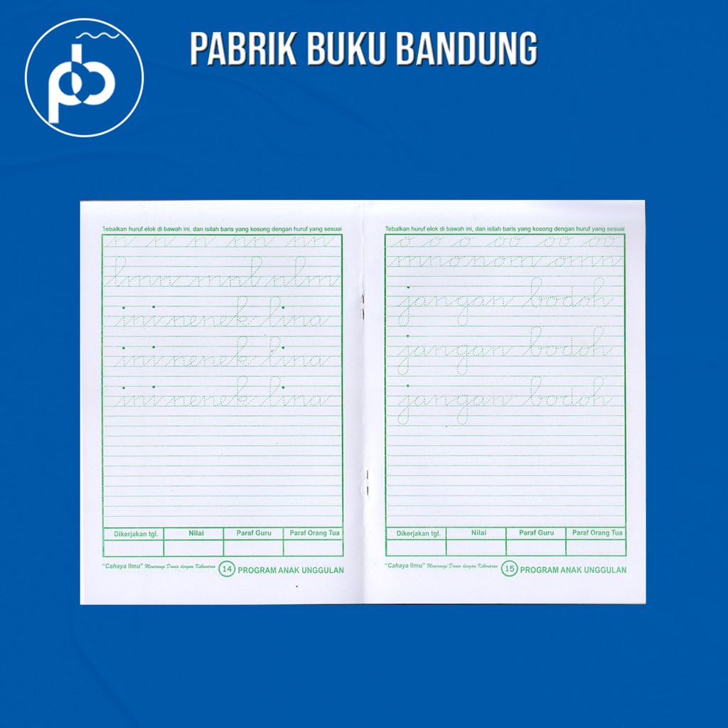 Jual Latihan Menulis Huruf Elok/Halus | Buku Belajar Huruf Tegak ...