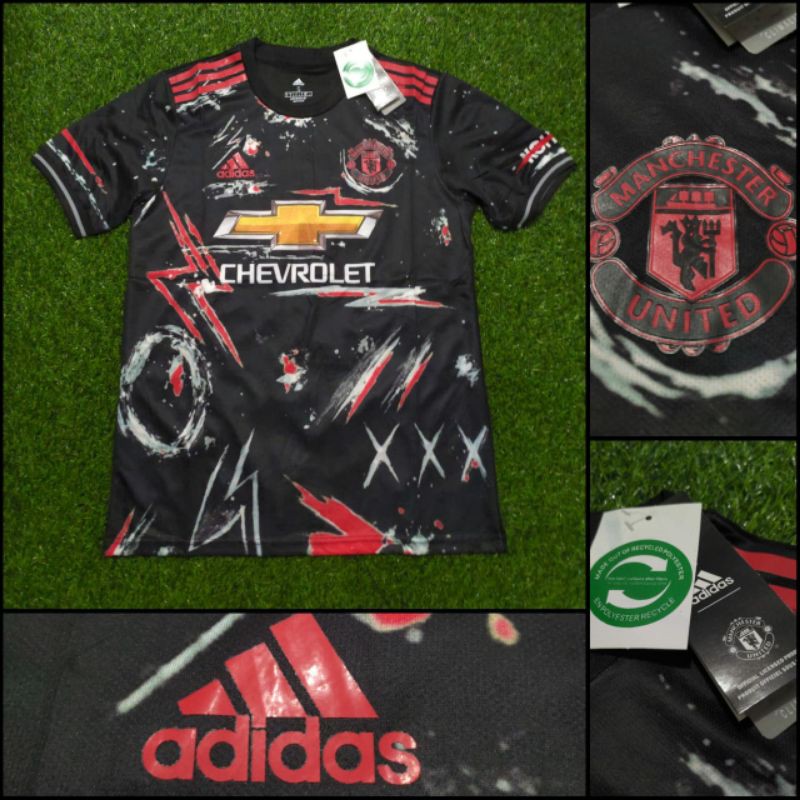 Jual Jersey Baju Bola Mu Fantasi Hitam 2020/2021 Grade Ori | Shopee ...