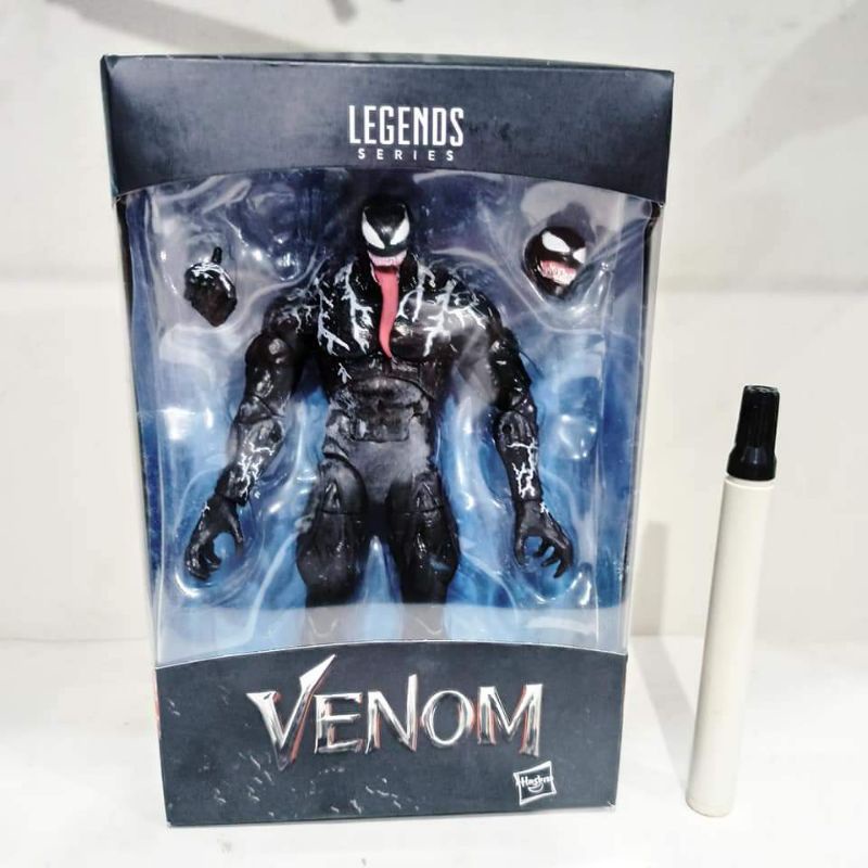 Jual mainan action figure venom marvel legend recast tinggi 6inch full ...