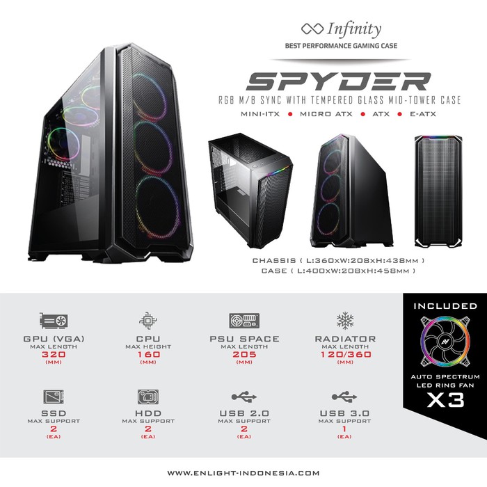 Jual Casing Infinity Spider | Shopee Indonesia