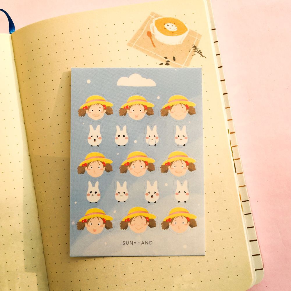 Jual SUN HAND Mini Sticker Sheet / Stiker Jurnal Kiss Cut | Shopee ...