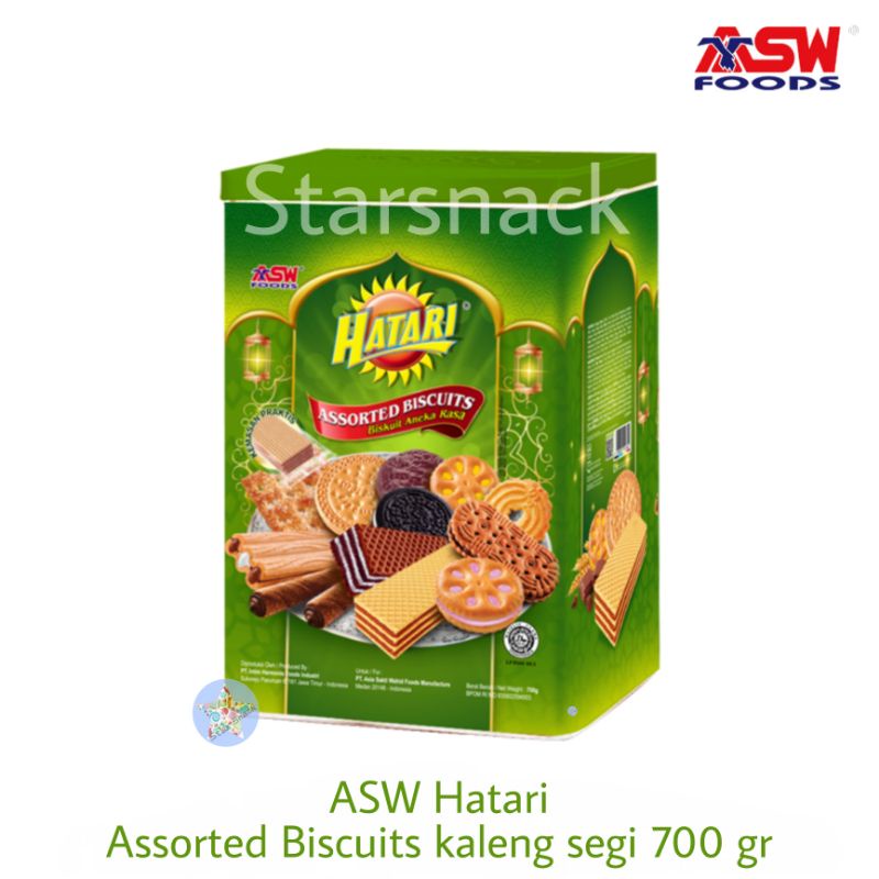 Jual ASW Hatari Assorted Kaleng segi 700Gr | Shopee Indonesia