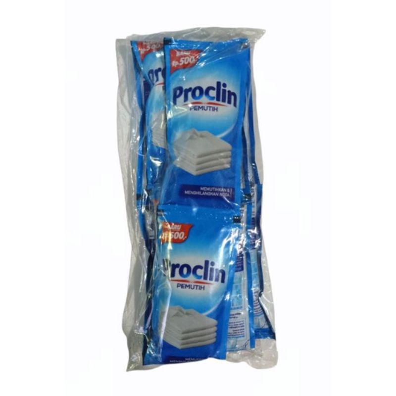 Jual Proclin pemutih pakaian Isi 30 ml x 12 sachet | Shopee Indonesia
