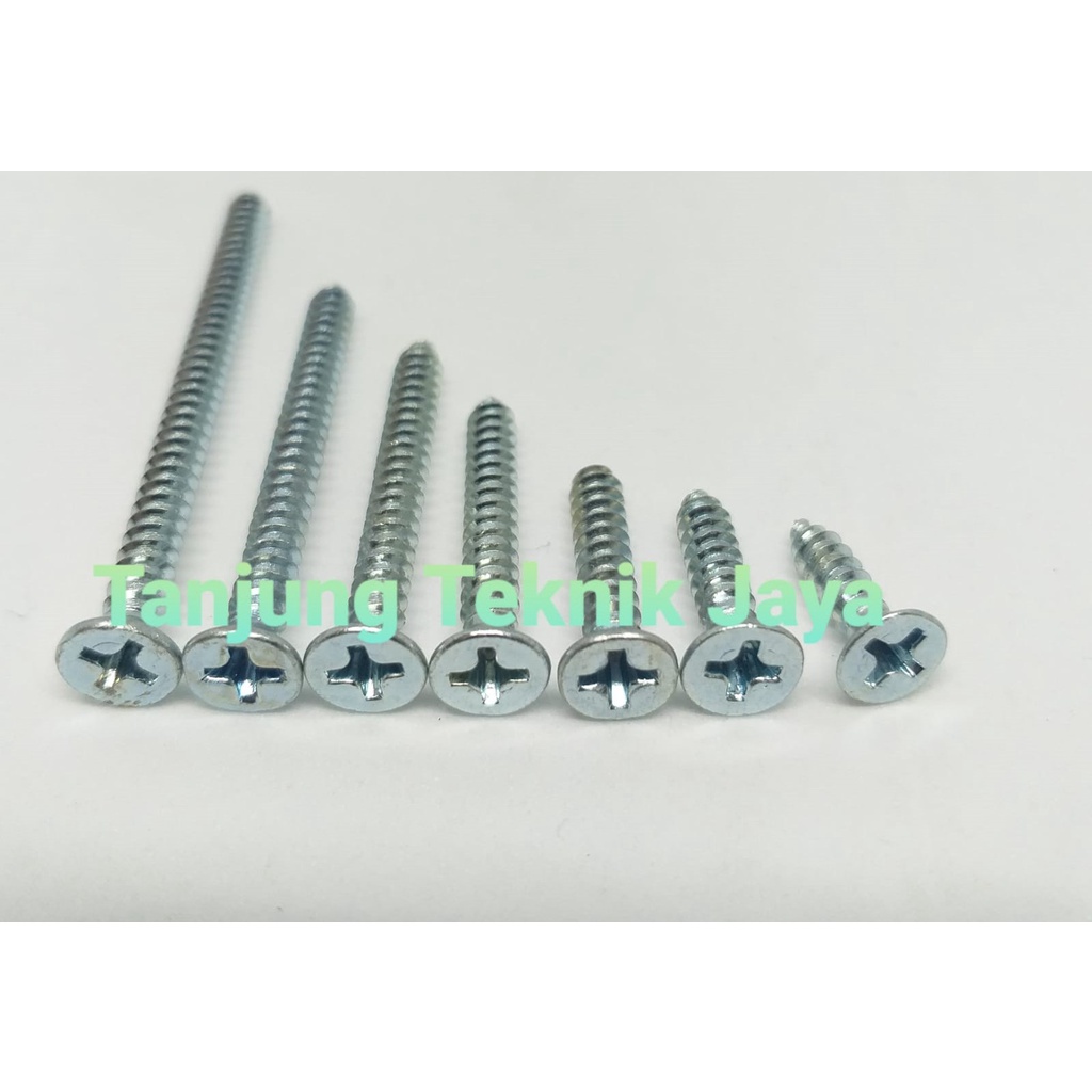 Jual SEKRUP TAPPING JF 10 X 3 galvanis isi 20 pcs murah berkualitas | Shopee Indonesia