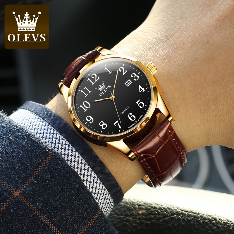 Jual Salah Satu Bagian Olevs Watch Tahan Air Jam Kuarsa gital Skala ...