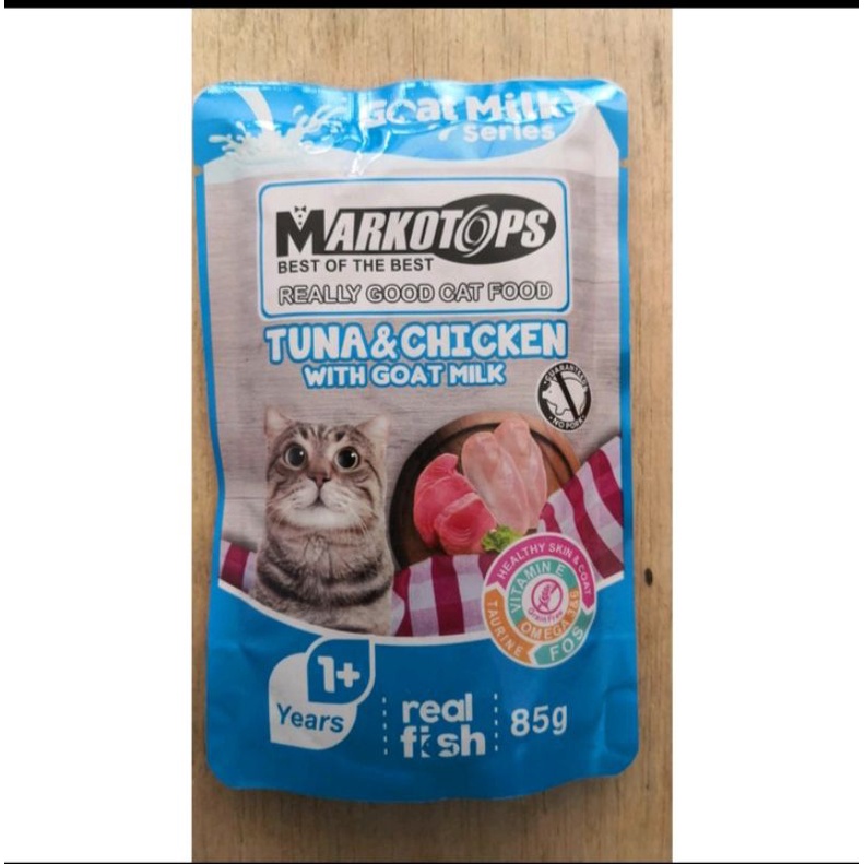 Jual Markotops Tuna Mother and Kitten pouch 85g - makanan kucing basah ...
