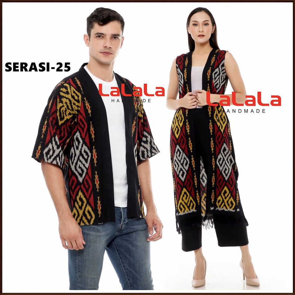 Jual couple set tenun - couple etnik, outer tenun, blazer tenun, baju ...