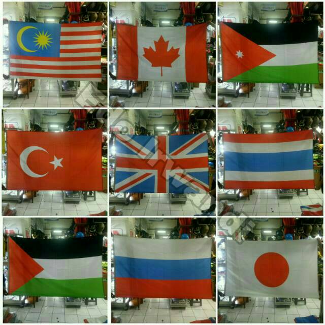 Jual Bendera Negara Bendera Logo Bendera Costume Ukuran 120 cm x 180 cm ...