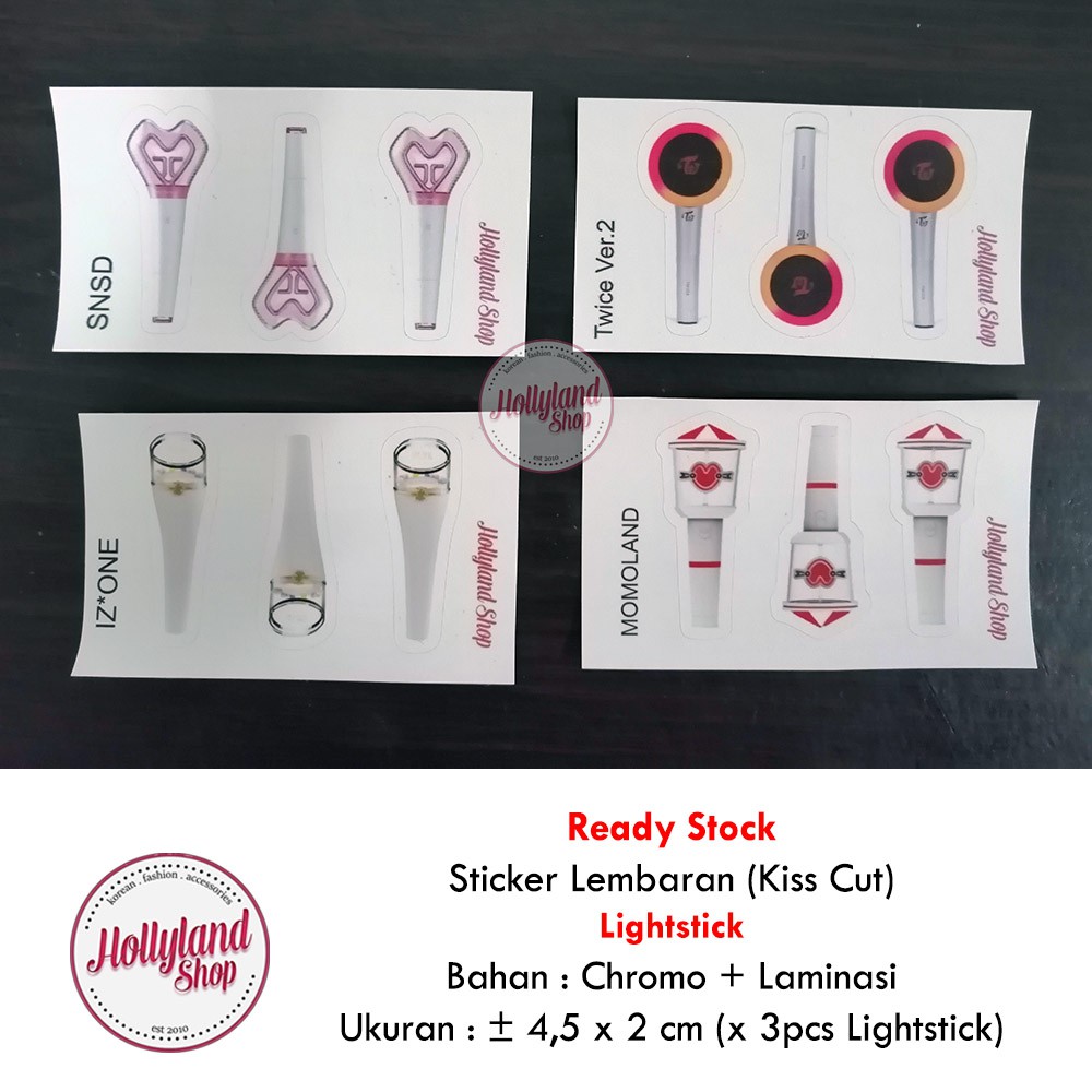 Jual Sticker Lembaran Lightstick KPOP Group - Part 3 (5 lembar ...