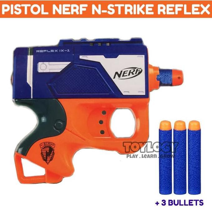 Jual Mainan Anak Laki Pistol Nerf N-Strike Reflex Peluru Darts Bullet ...