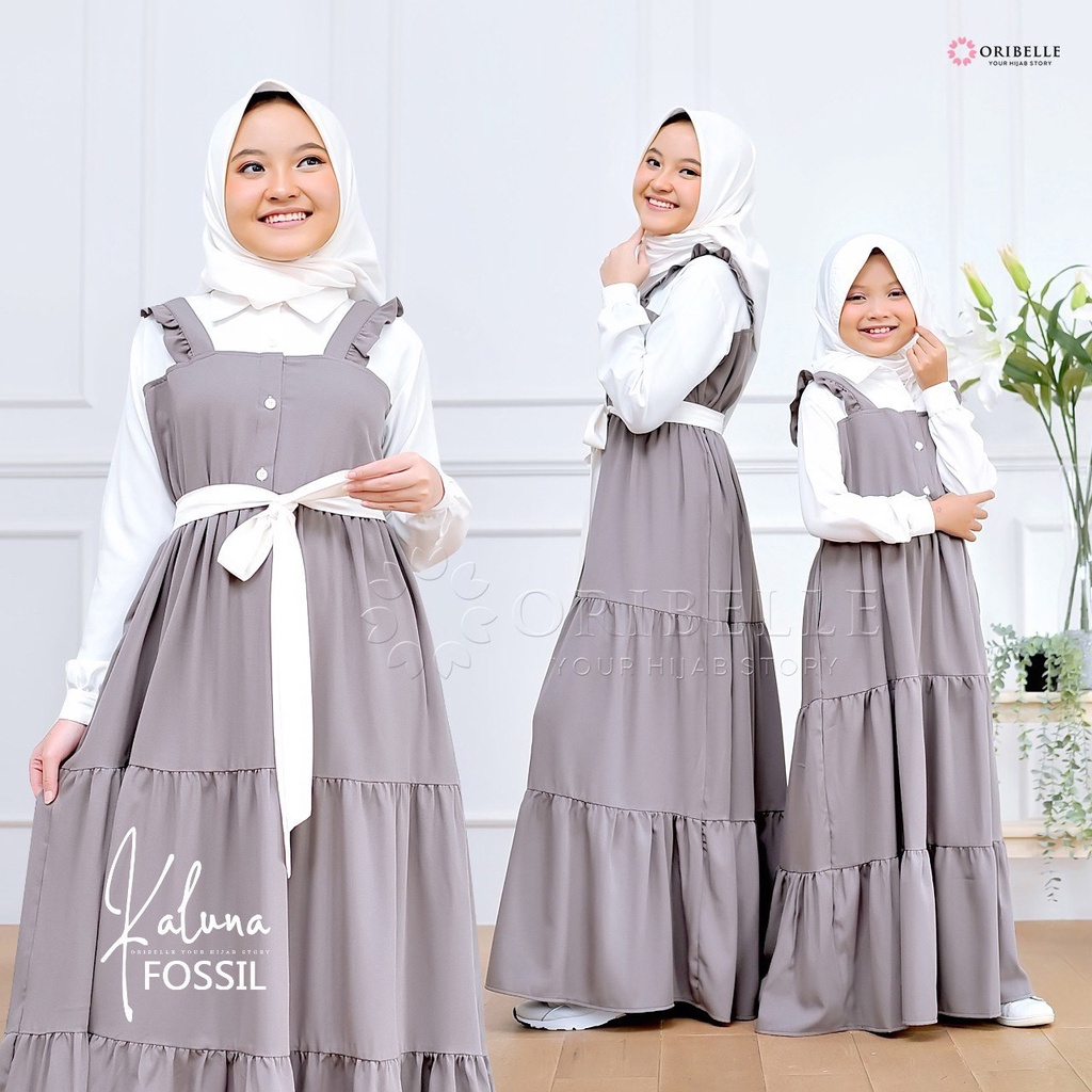 Jual KALUNA gamis anak dan dewasa by Oribelle Kids | Shopee Indonesia